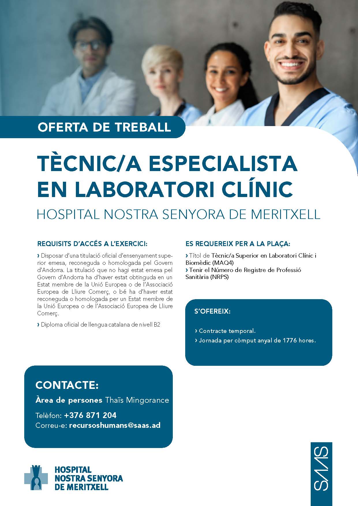 Tècnic/a especialista en Laboratori Clínic